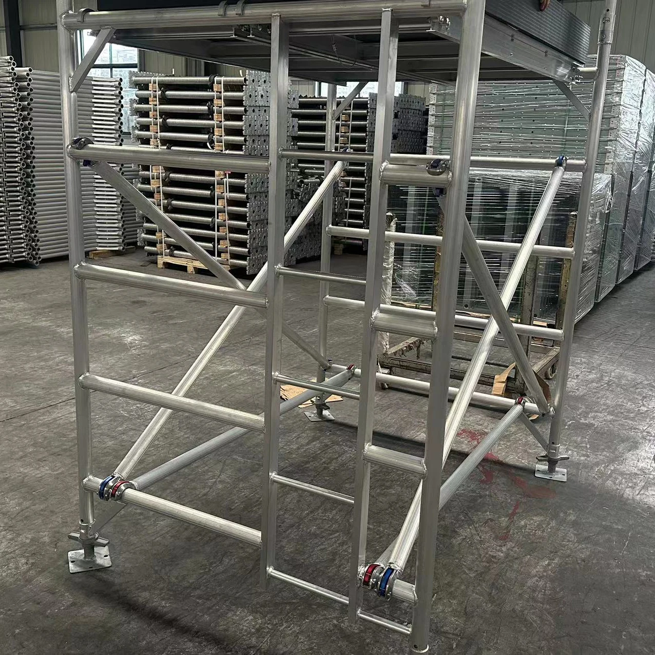 Mobile Aluminum Scaffolding Tower - Ring Lock for Construction