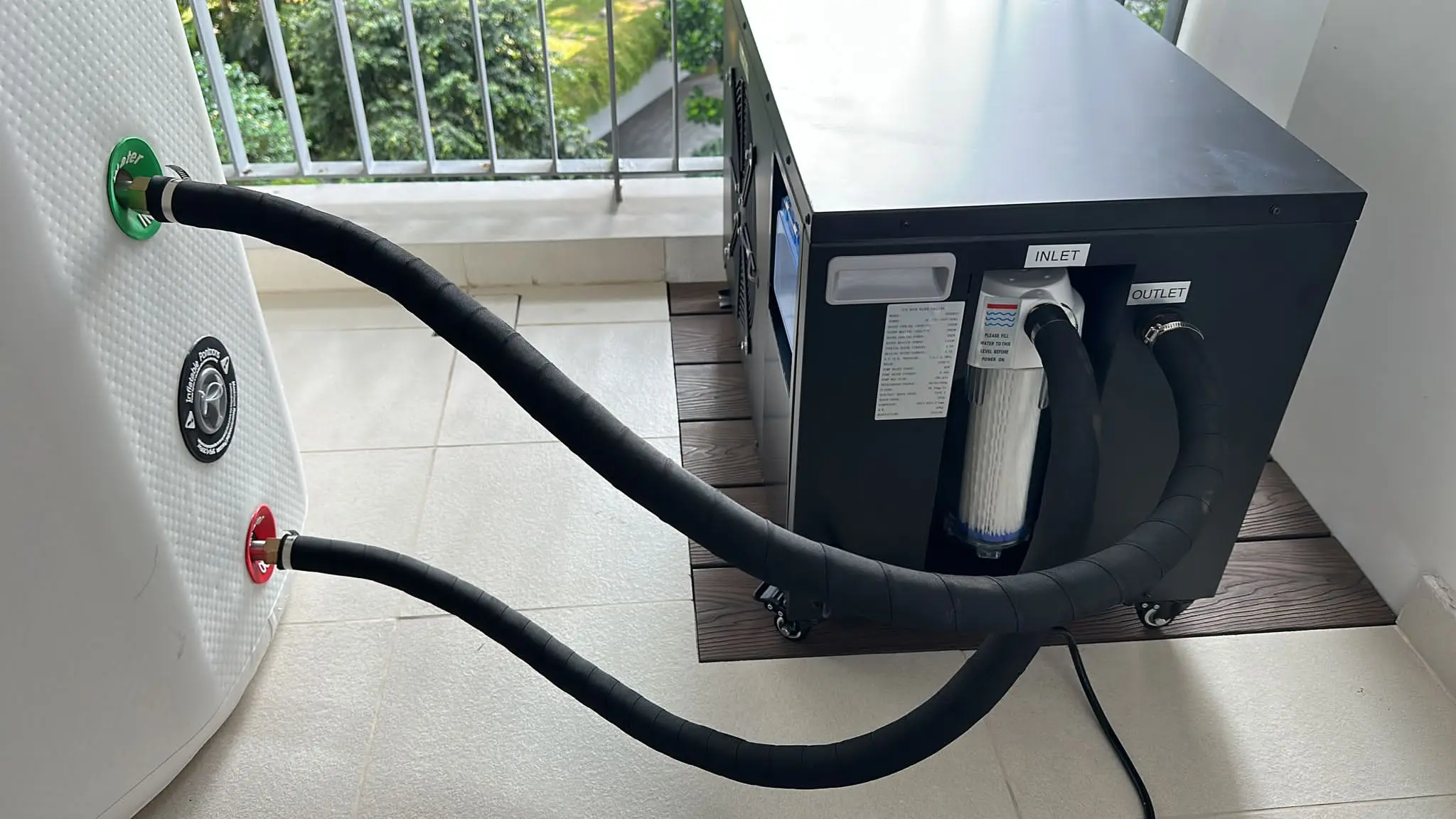 Ice Bath Recovery Ozone Cycle Use Water Cooled Chiller