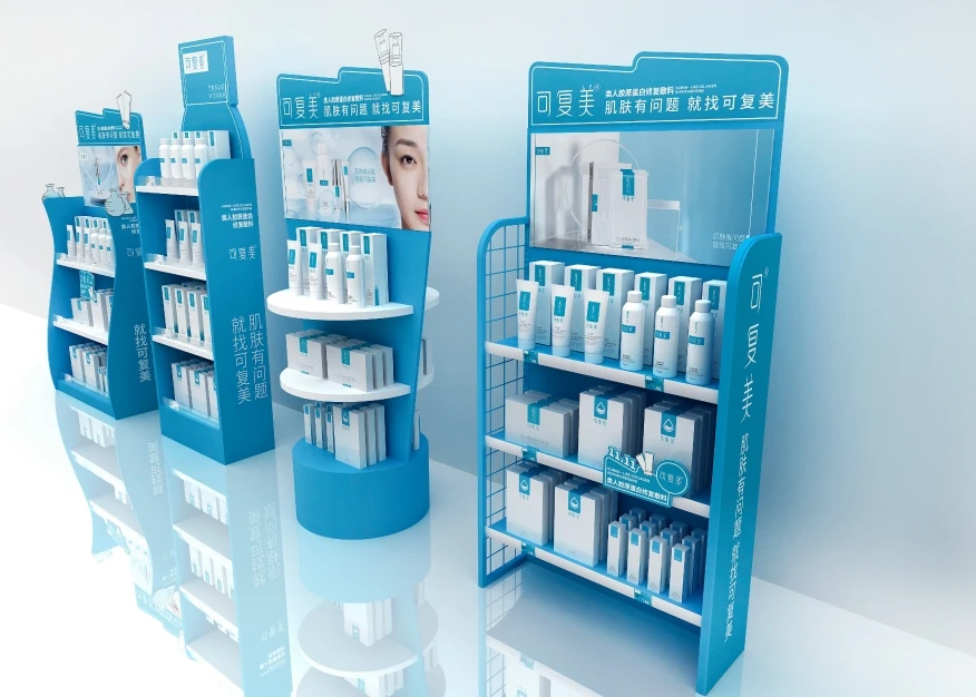 Customized 3 Layer Pvc Display Racks Store Display Pharmacy Custom ...