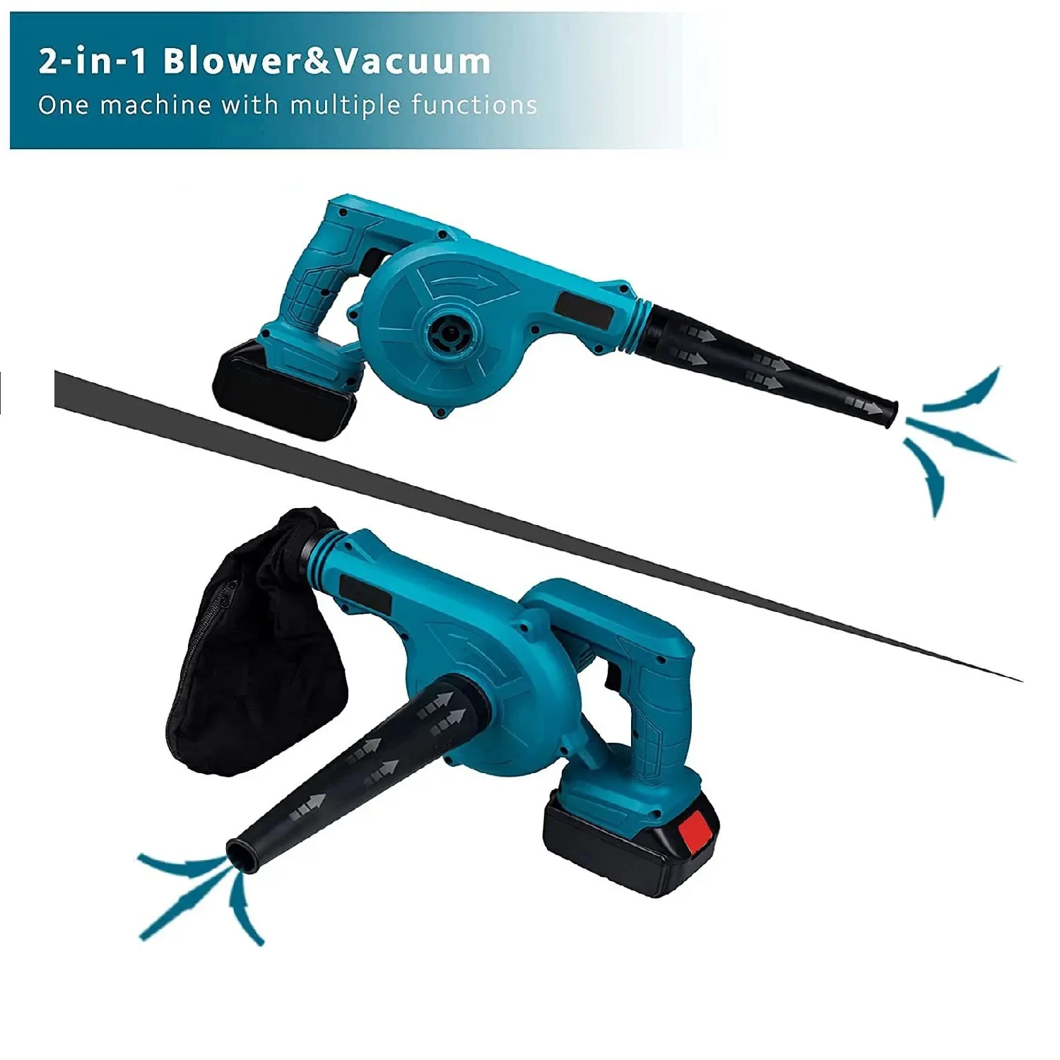 Professional Electric Battery Cordless Air Leave Leaf Blower 36v Li-ion ...