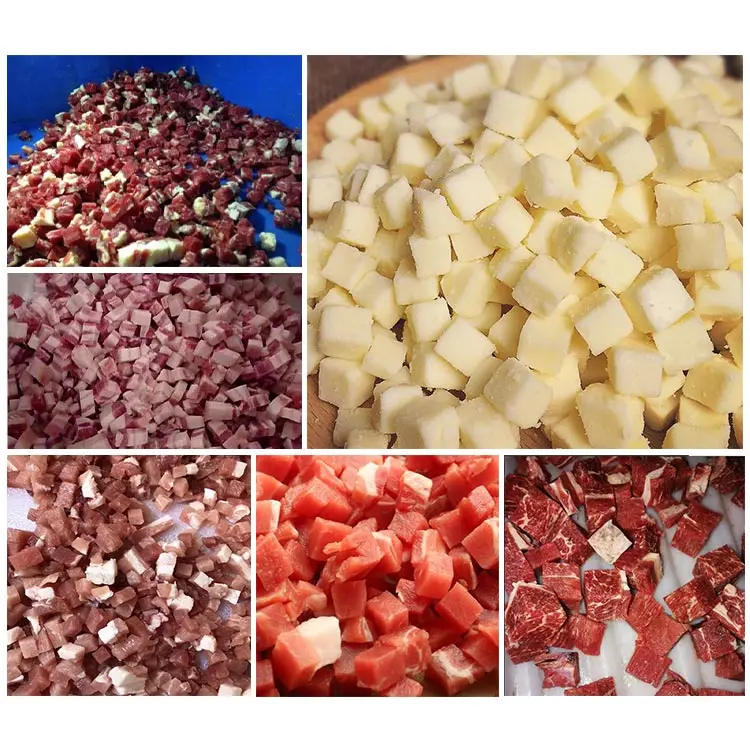 Factory Price Electric Frozen Pork Dicing Machine Beef Dicer Meat Cube ...