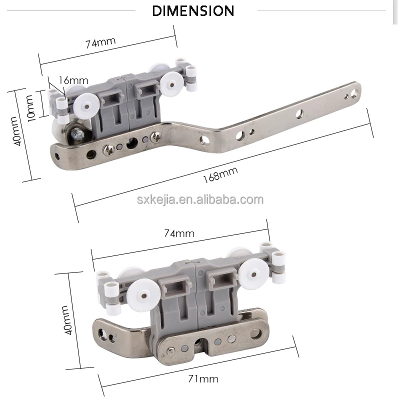 Track Master Carrier2 Pcs Smart Home Stainless Steel With Nylon Pulleys ...