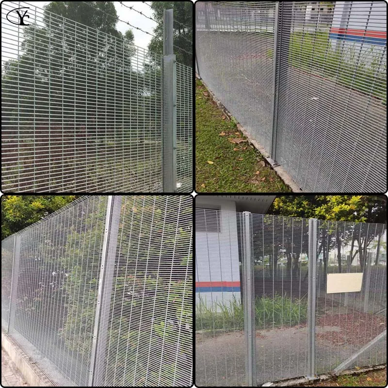 Airport Railway Prison Security Fence High Perspective High Security ...