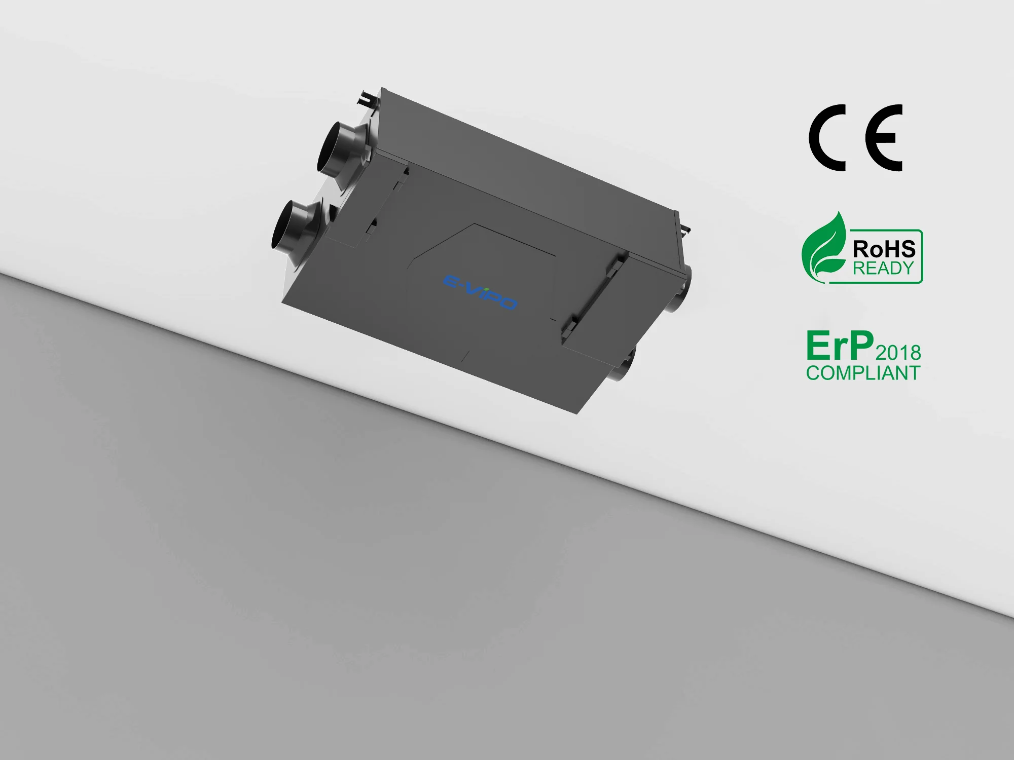 Ceiling Fresh Air Ventilation System MVHR Mechanical Ventilation ERV ...