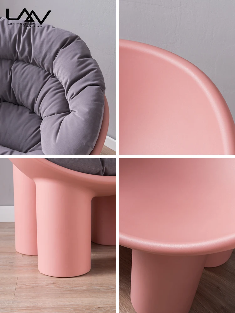 Colorful Elephant Leg Lounge Plastic Chair for Living Room - OEM