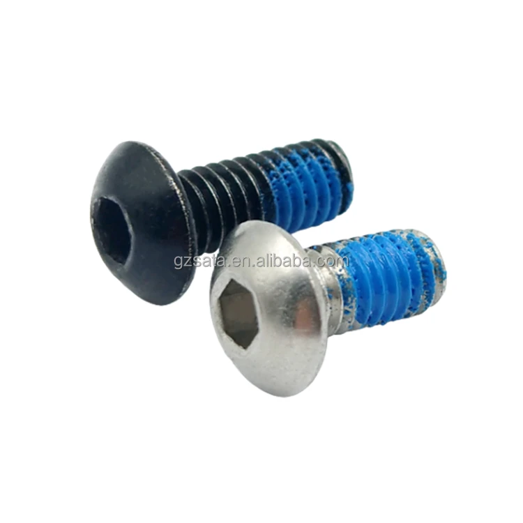 ISO7380 Nylon Patch Hex Socket Button Head Cap Screws