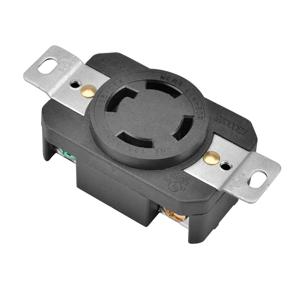 J472 Nema L14-30r 30a 125/250 Volt Flush Mounting Locking Receptacle ...