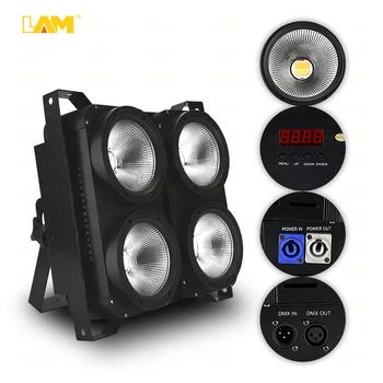 4 Eyes Led Blinder Light 4x100w Cob Warm Cool White 2in1 Audience Light ...