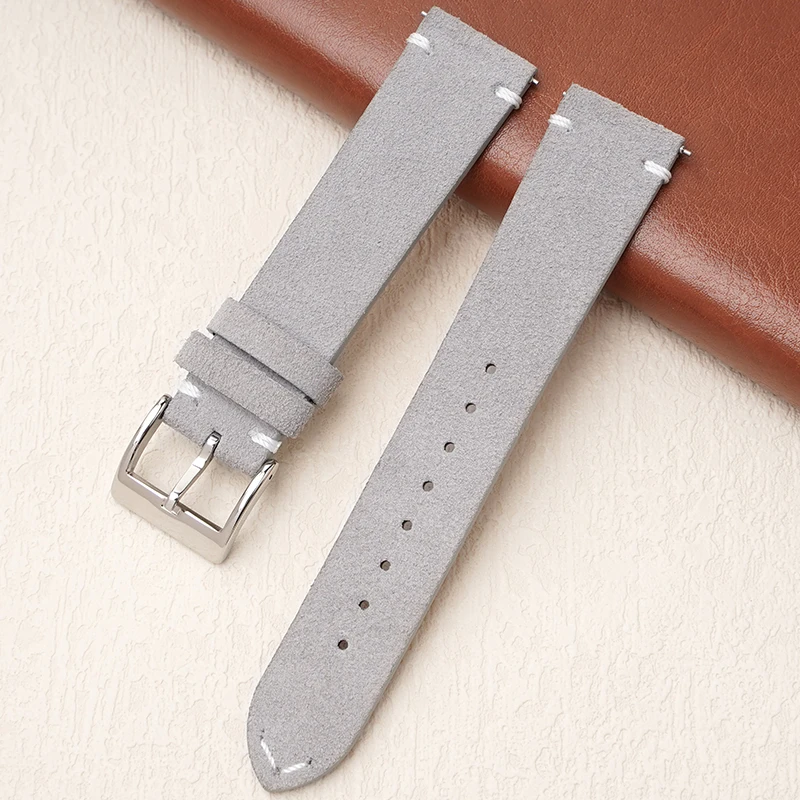 Shop Our 20mm 22mm Quick Release Suede Leather Watch Straps