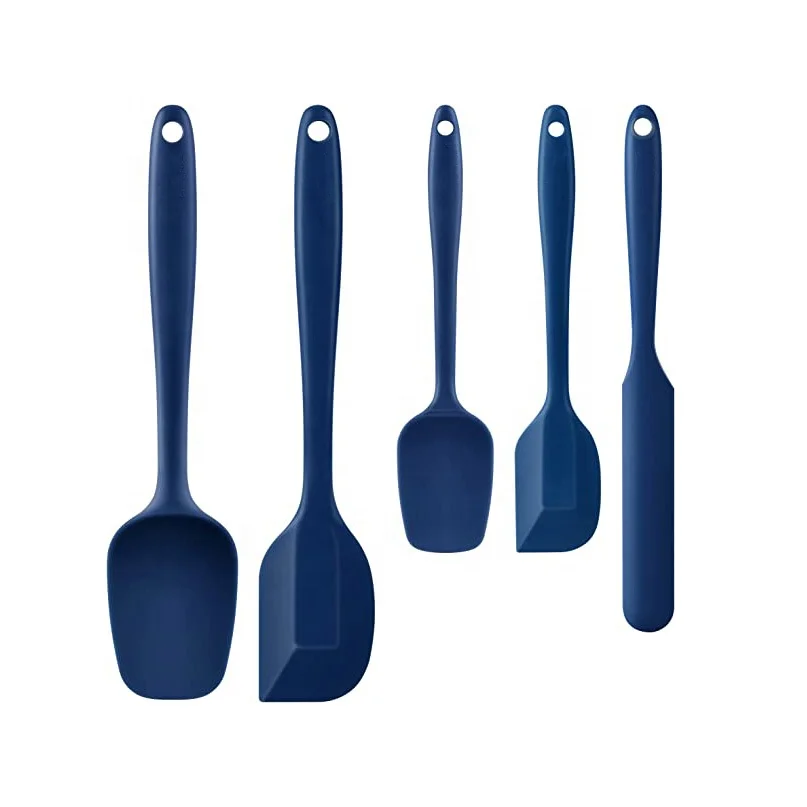 Food Grade Non Stick Heat Resistant Rubber 5pcs Blue Kitchen Silicone ...