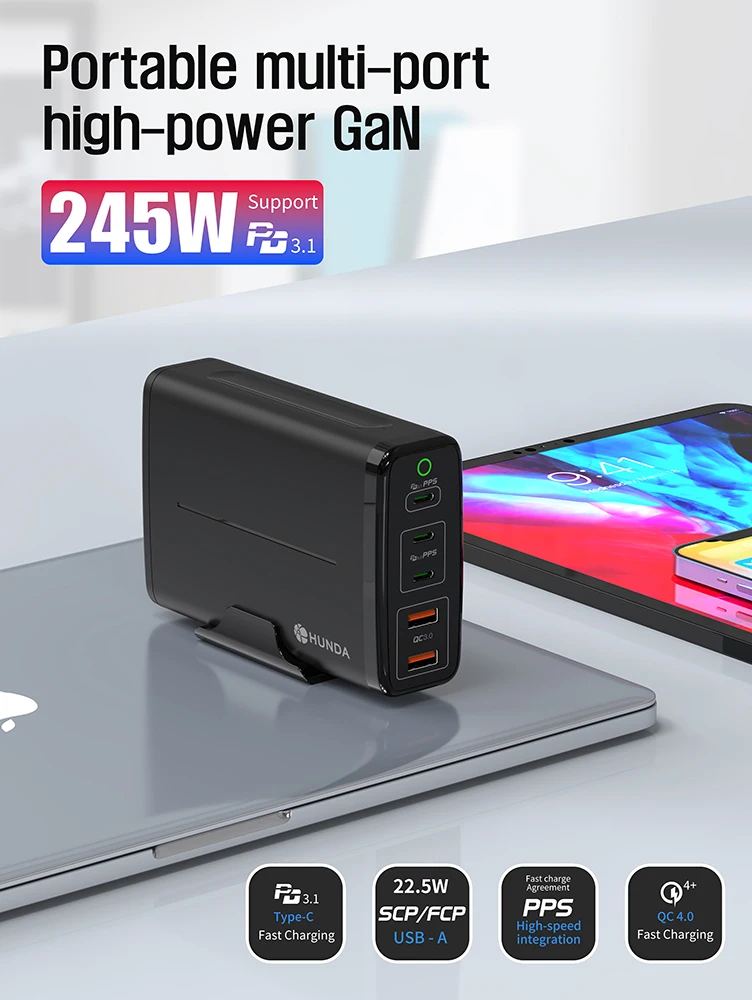 High Quality All in One Portable High Power Charger with Stand And ...