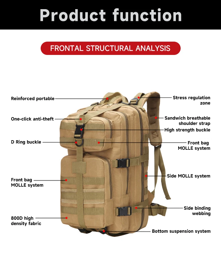 Custom 45l Tactical Medical Fitness Gym Mochila Crossfit Backpacks ...