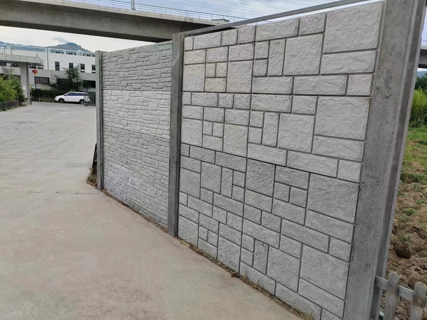Outdoor Precast Cement Plastic Concrete Fence Wall Panel Mold Plate ...