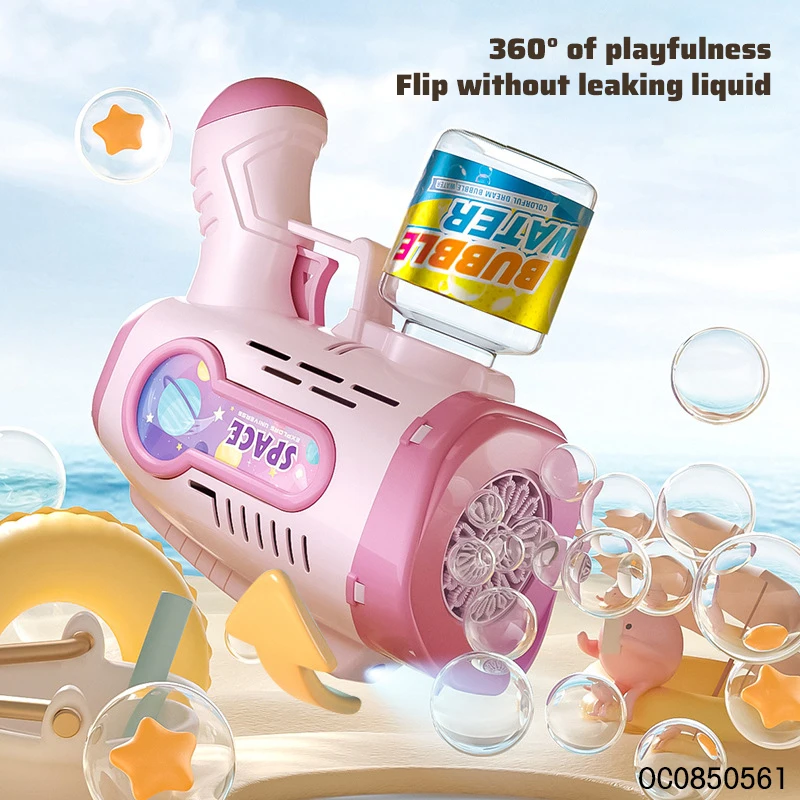 15 Holes Bubble Toys Bubble Gun Set With Light For Kids Summer With ...