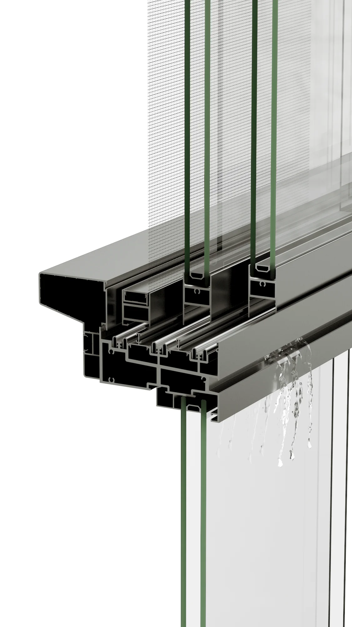 Customized Modern Design Double Glass Sliding Window for Balcony Villa ...