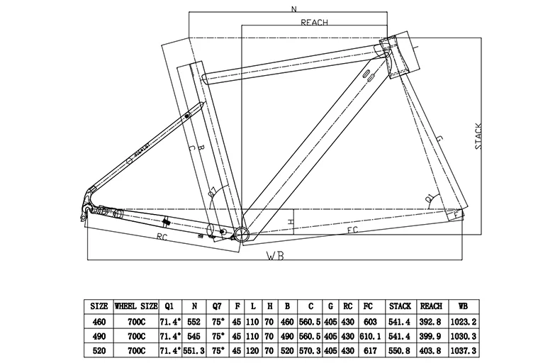 Aluminum 18 Speed Road Bike with Disc Brake & 700c Wheels