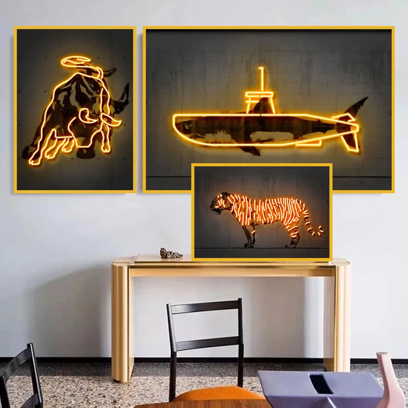 Banksy Wall Art Paintings Street Landscape Of London City Canvas ...
