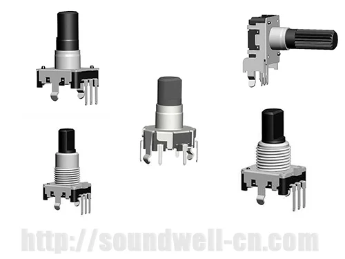 12mm EC12 Rotary Encoder with Insulated Shaft & Switch