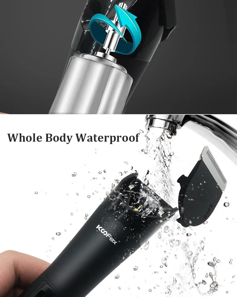 Koofex Groin Hair Trimmer - IPX7 Waterproof Shaving Machine
