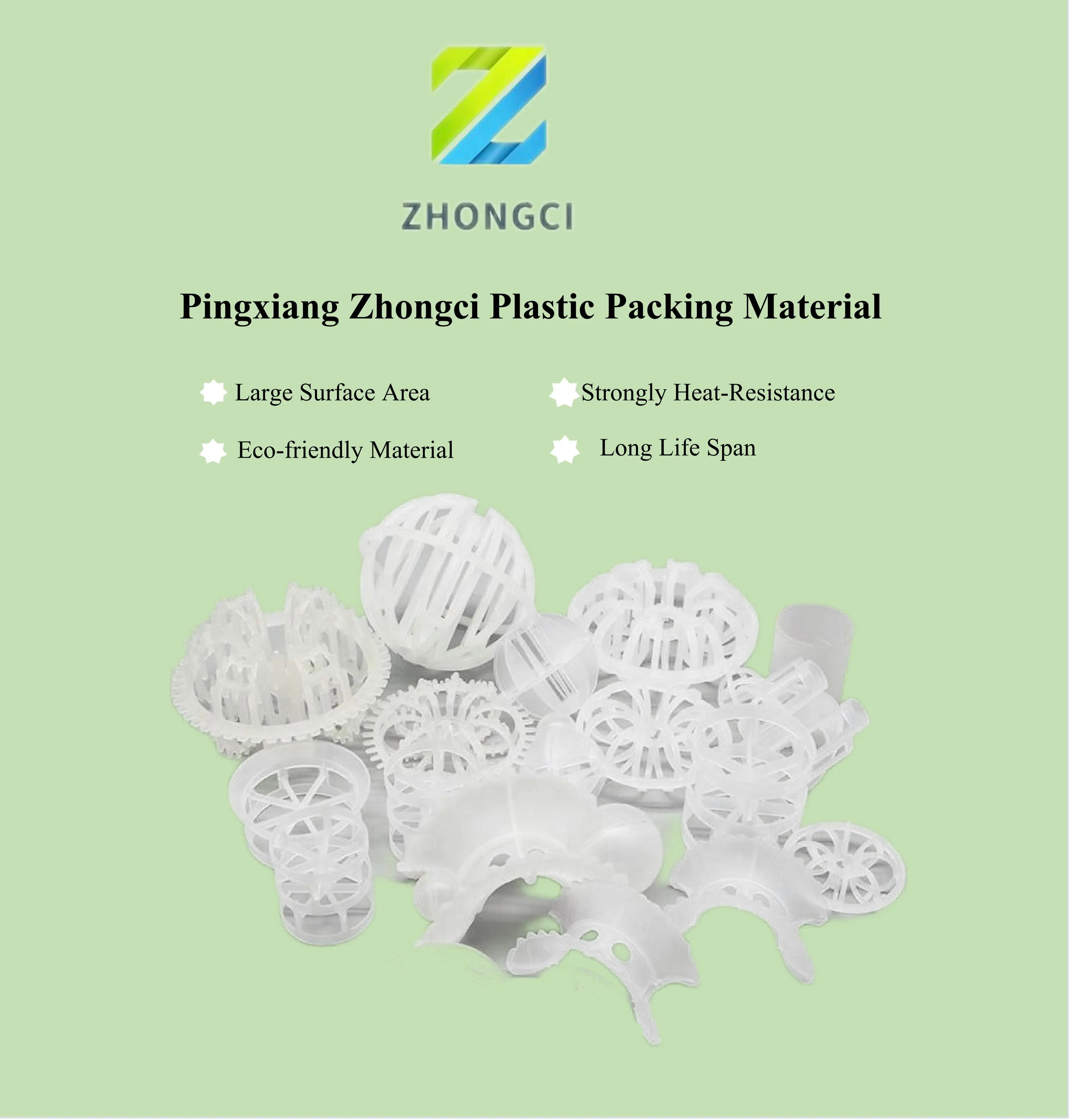 50mm 95mm Plastic Tri Pack Scrubber Bio Ball for Air Scrubber and Water ...