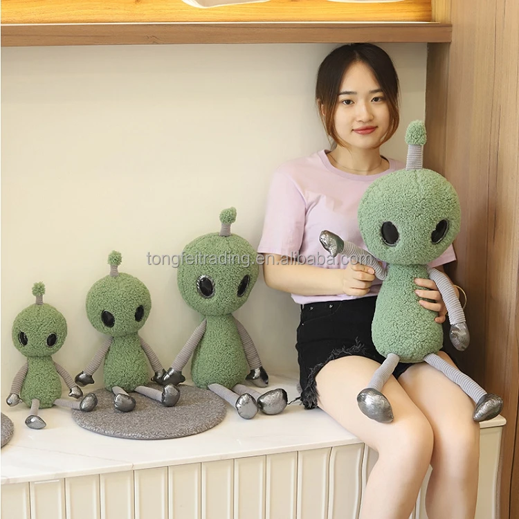 M1496 38cm Stuffed Green Big Eyes Alien Plush Toys - Buy Alien Cat ...