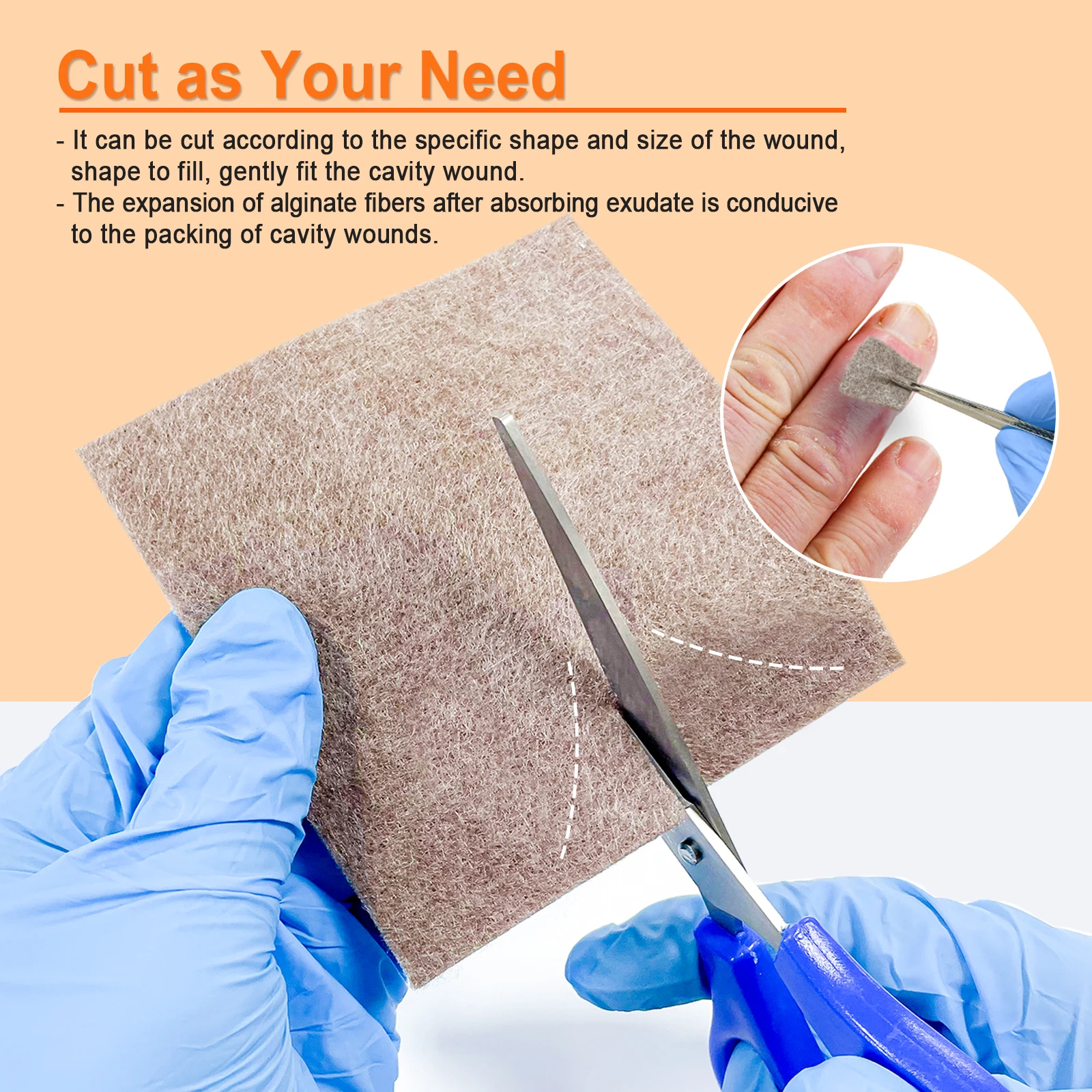 Risenmed High Absorbency Painless Removal Promote Wound Healing Non ...