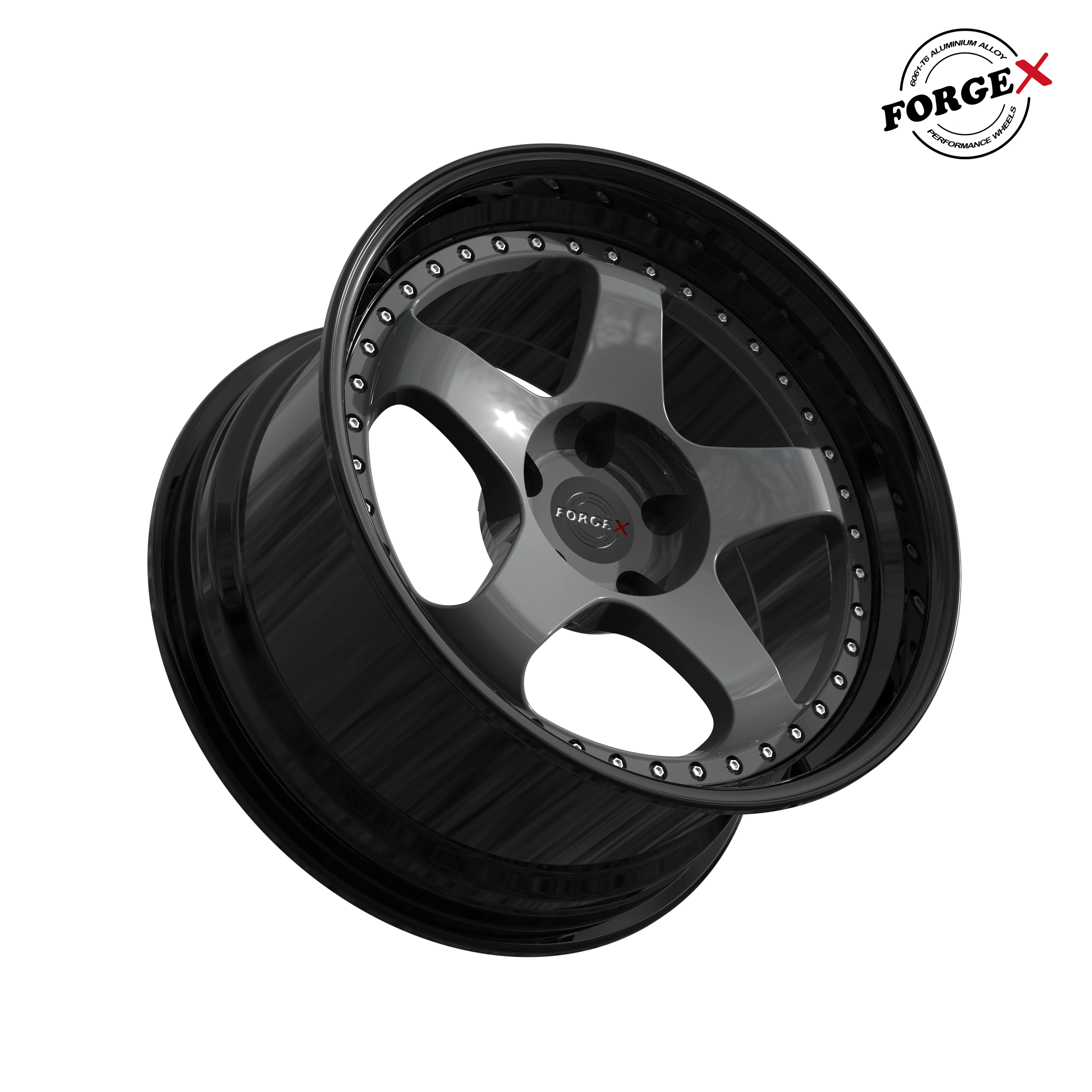 Customizable 5x114.3 Concave Forged Aluminum Alloy Wheels 2-Piece 18-24 ...