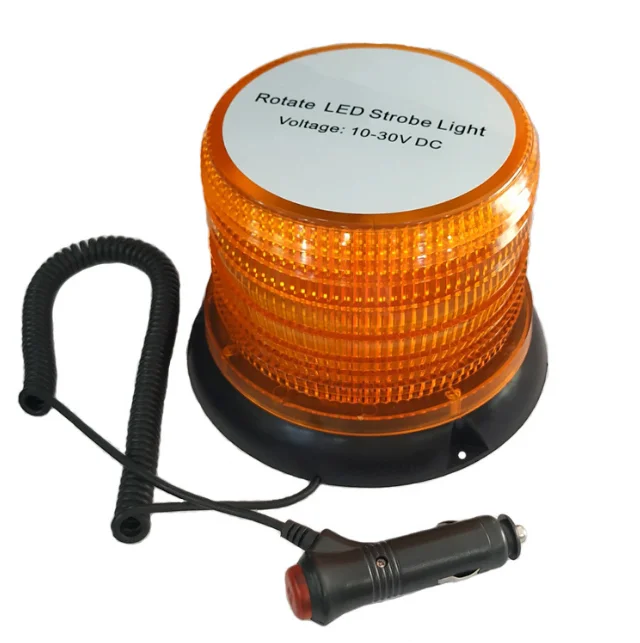 Blue Emergency Magnetic Flashing Warning Beacon Rotate Led Strobe Light ...