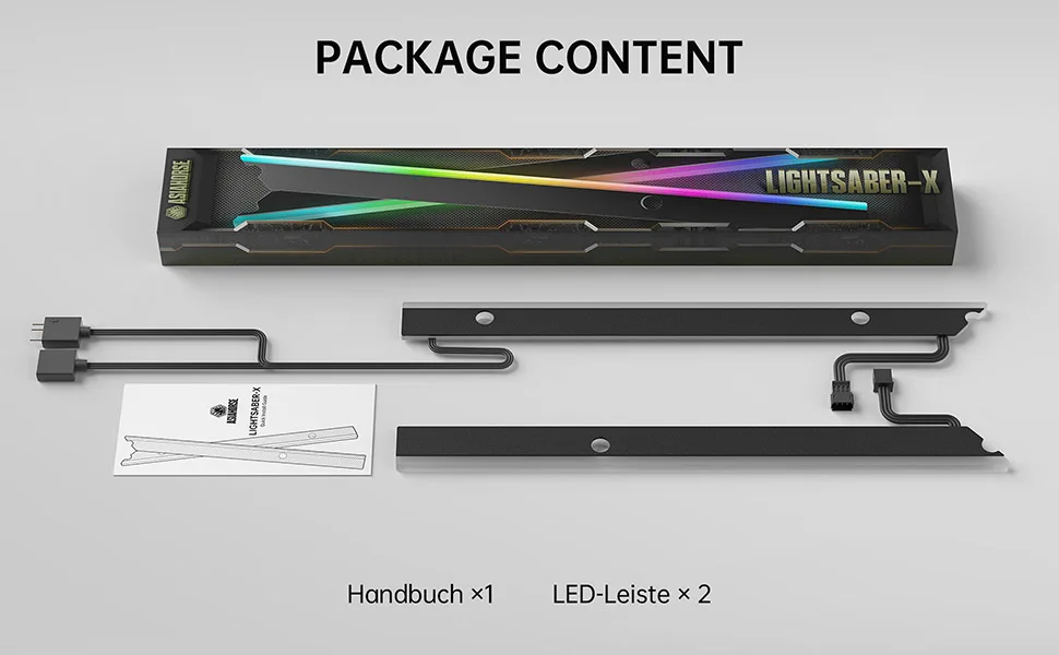 ASIAHORSE Lightsaber-X ARGB LED Light Strip for ATX/M-ATX Motherboards ...