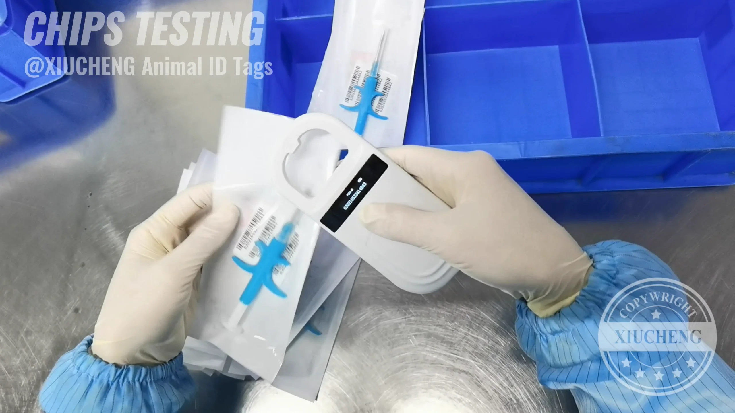 125khz Implanted Bioglass Hdx Fdx-b Rfid Microchips Pet Id Tag Syringe ...