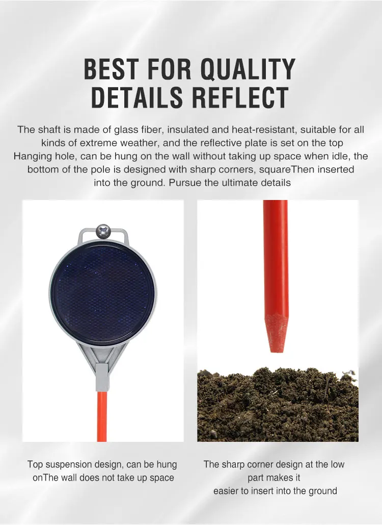 Snow Plow Markers 2-way Fiberglass Rods Reflective Driveway Markers ...