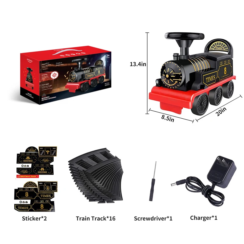 Retro Electric Train Set for Adults with Music & Light