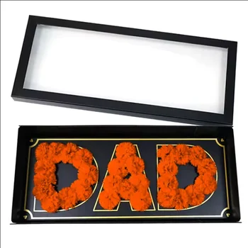 Fillable Chocolate Sweet Packaging Cardboard Letter Dad Shaped Gift Box ...