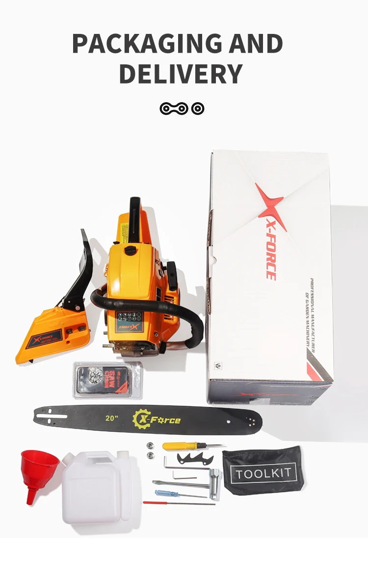 58cc Gasoline Chainsaw - Efficient Wood Cutting Tool