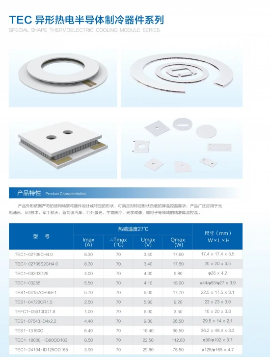 TES1-12720 Peltier Cooling Module - Small Size Thermoelectric