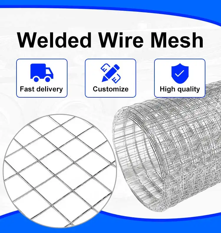 Galvanized Iron Welded Wire Mesh for Construction & Fencing