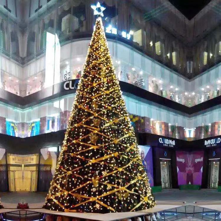 Custom Commercial 5m 6m 7m 10m 15m 20m Outdoor Giant Christmas Tree ...