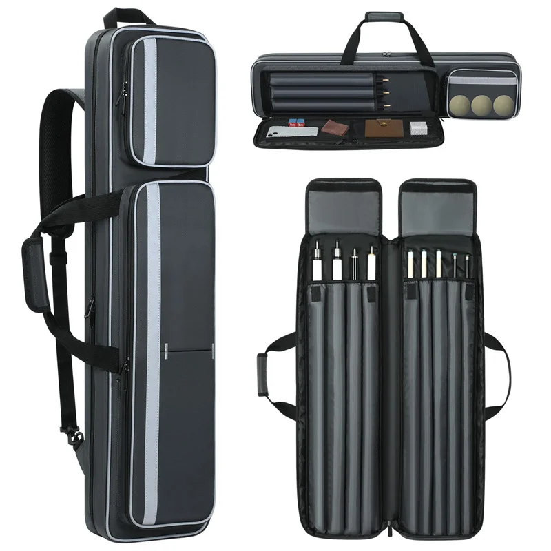 Pool Cue Case Pool Cue Carrying Case Soft Padded Billiard Stick Bag ...