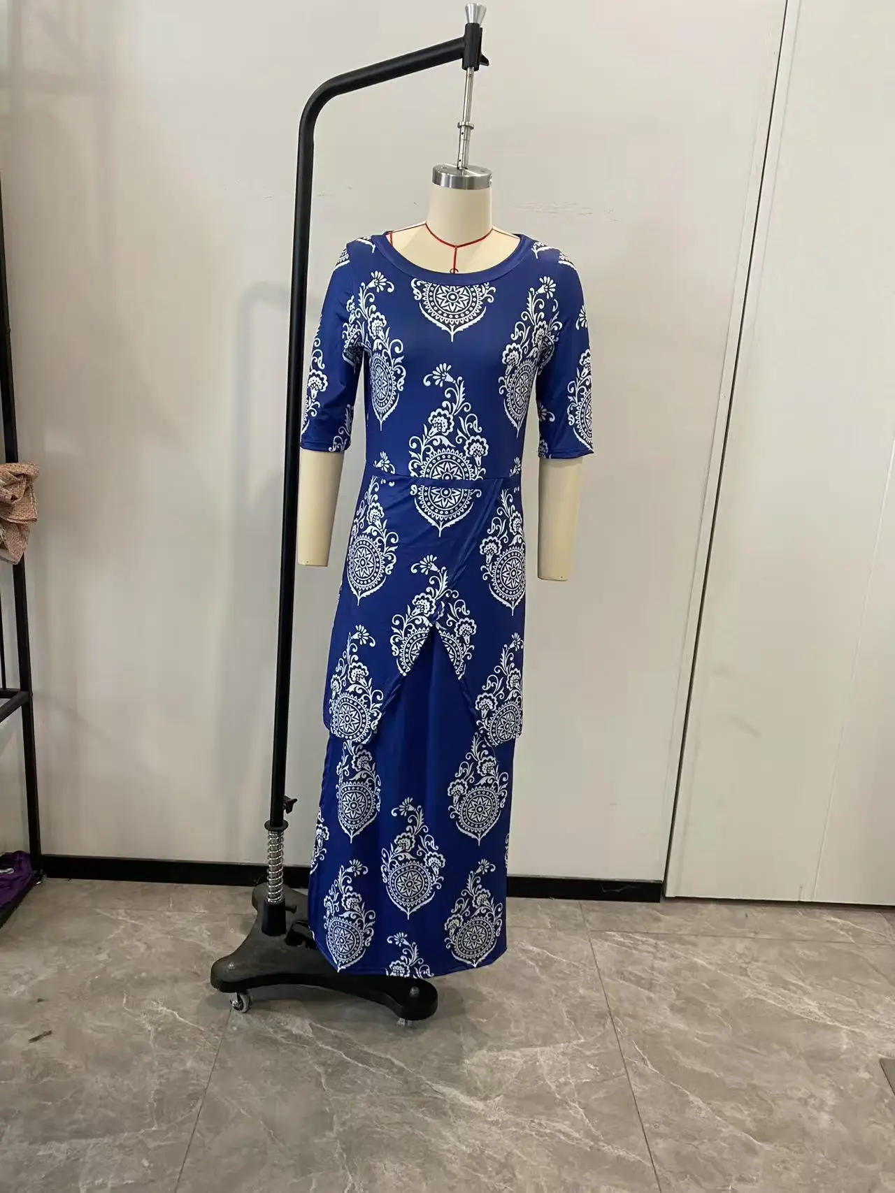 Plus Size Women Half Sleeve Dress Customized Samoan Puletasi Set ...