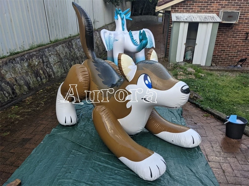 Pvc Inflatable Timber Wolf Animal Toy Inflatable Husky Cartoon For Sale ...