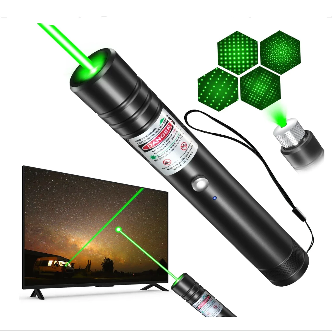 Alibaba.com: USB rechargeable, high power, long range green laser pointer pen: Source reliable ...