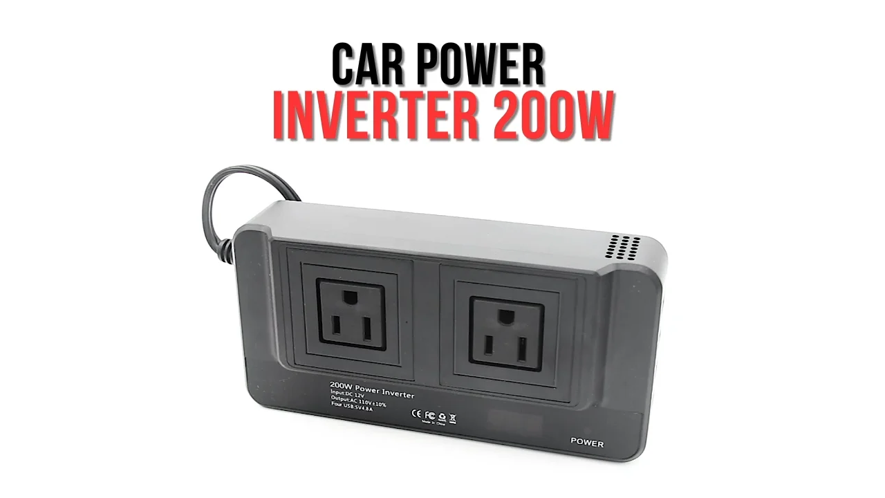 Universal Sockets 2 Ac Outlet 4usb Ports Modified Sine Wave 200w Power ...