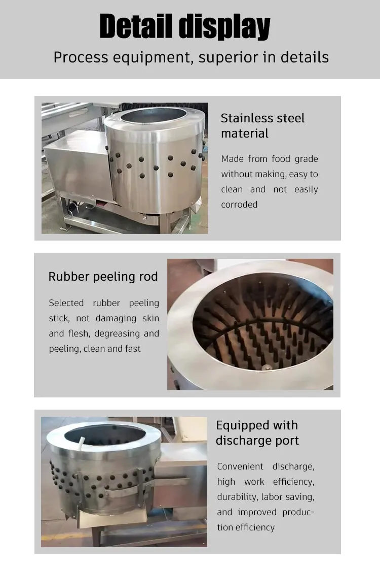 High-Yield Chicken Plucker Efficient Poultry Peeler Clean Results 220V ...