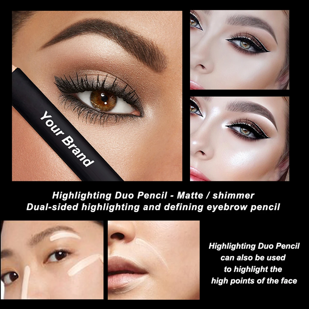 Private Label Highlighting Double Pencil Smooth Creamy Highlighter ...