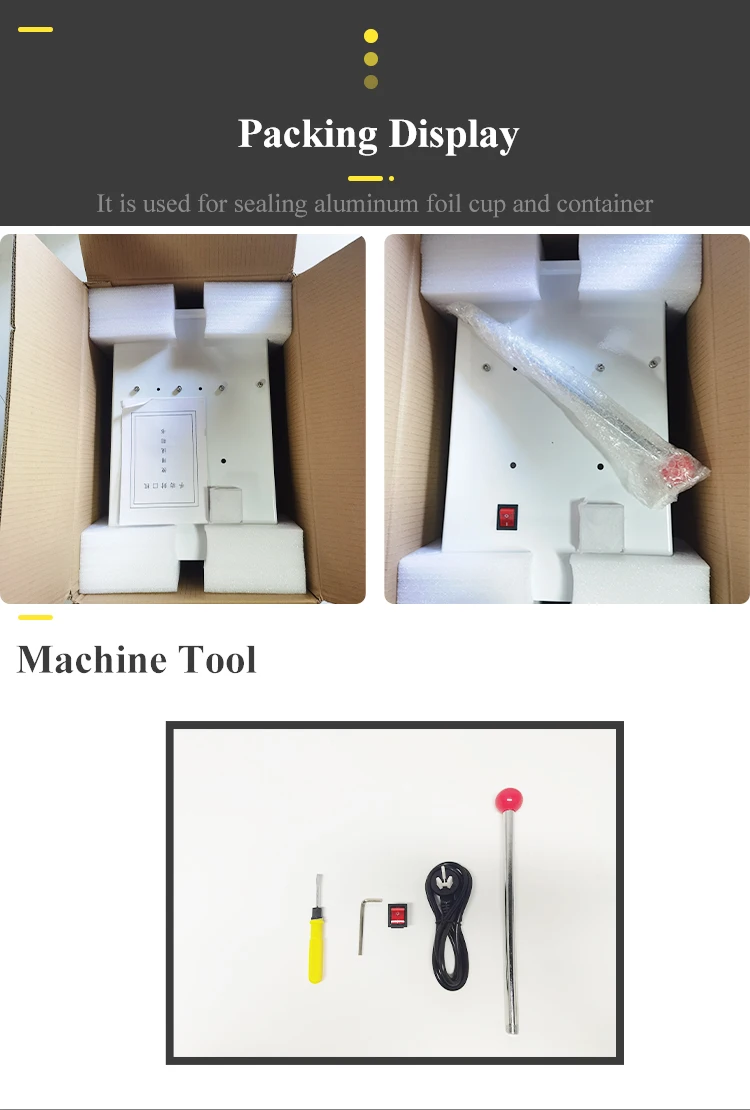 Manual Foil Containers Heat Sealing Machine - Allwin Y052