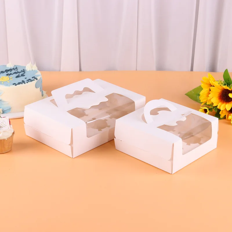 White Square Luxury Wedding Cake Boxes Pineapple Cake Packaging Box ...