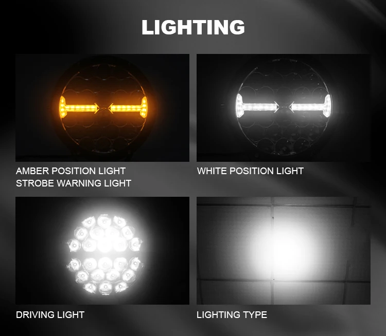 7in Led Spot Light IP68 4WD 4x4 Automotive Off Road Driving Light Round ...
