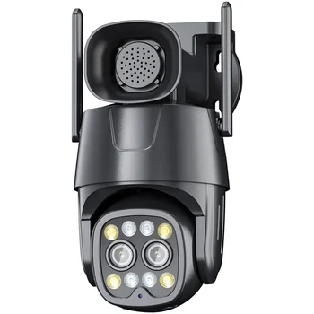 10x Zoom Camera 4g 4mp/8mp Security Surveillance Linkage Floodlight ...