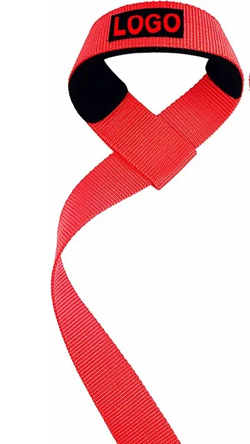 Custom Color Logo Weight Lifting Straps Sport Adjustable Thick Stiff ...
