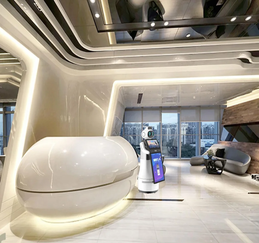 Contactless Temperature Measurement Thermal Imaging Reception Humanoid ...